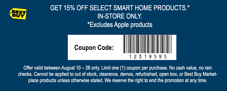 GET 15 PERCENT OFF SELECT SMART HOME PRODUCTS | Best Buy Blog