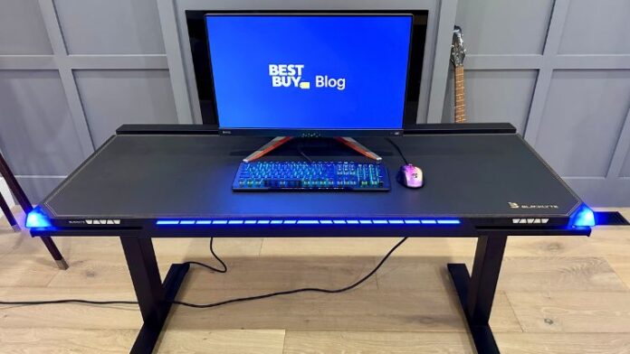 Blacklyte Athena Gaming Chair and Atlas Desk Review | Best Buy Blog