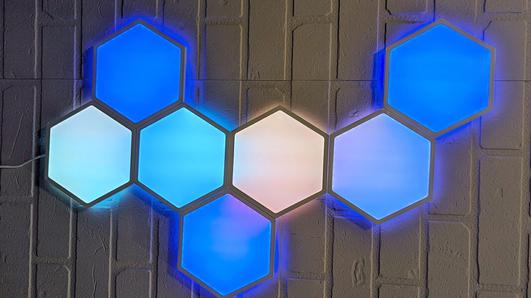 GE Cync Dynamic Effects Hexagon light panels review | Best Buy Blog